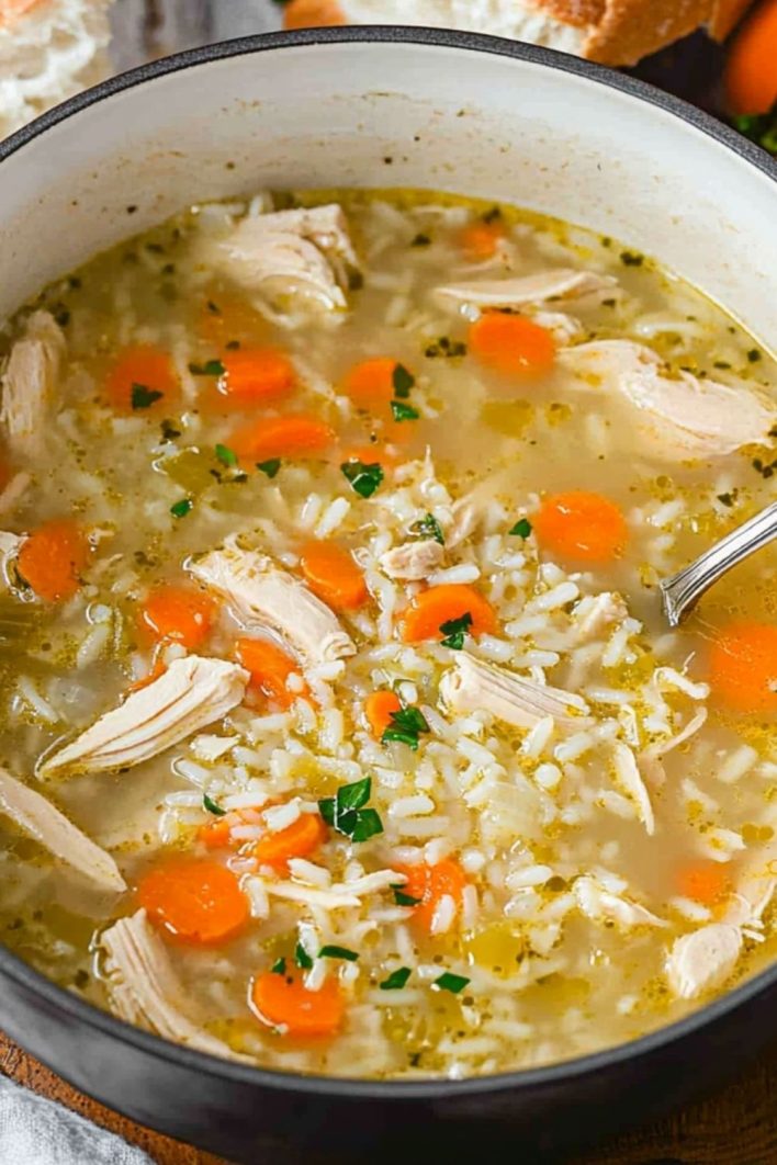 Chicken Rice Soup - Ava Chef Life
