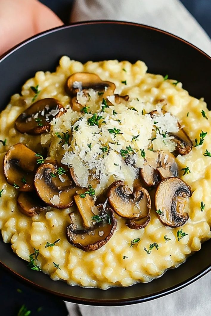 Creamy Mushroom Risotto - Ava Chef Life