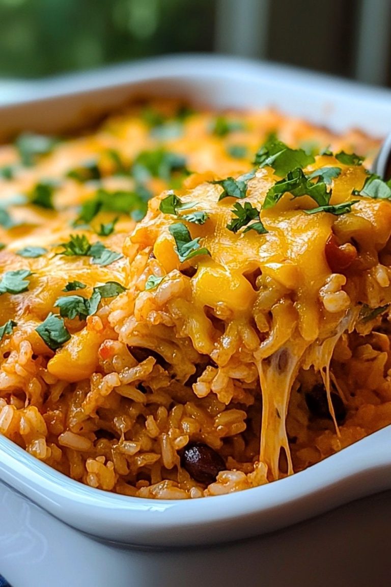 Cheesy Mexican Rice Casserole Recipe - Ava Chef Life