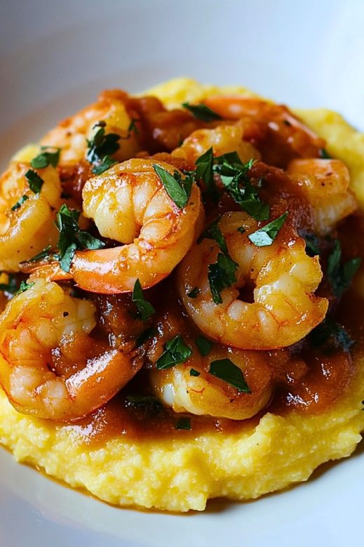 Easy Creamy Polenta & Shrimp - Ava Chef Life