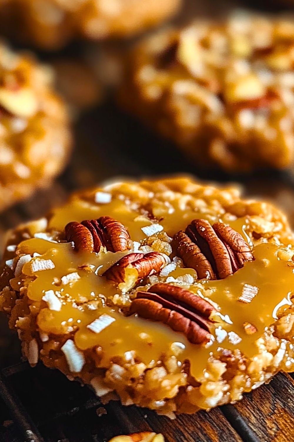 No-Bake Pecan Coconut Praline Cookies - Ava Chef Life