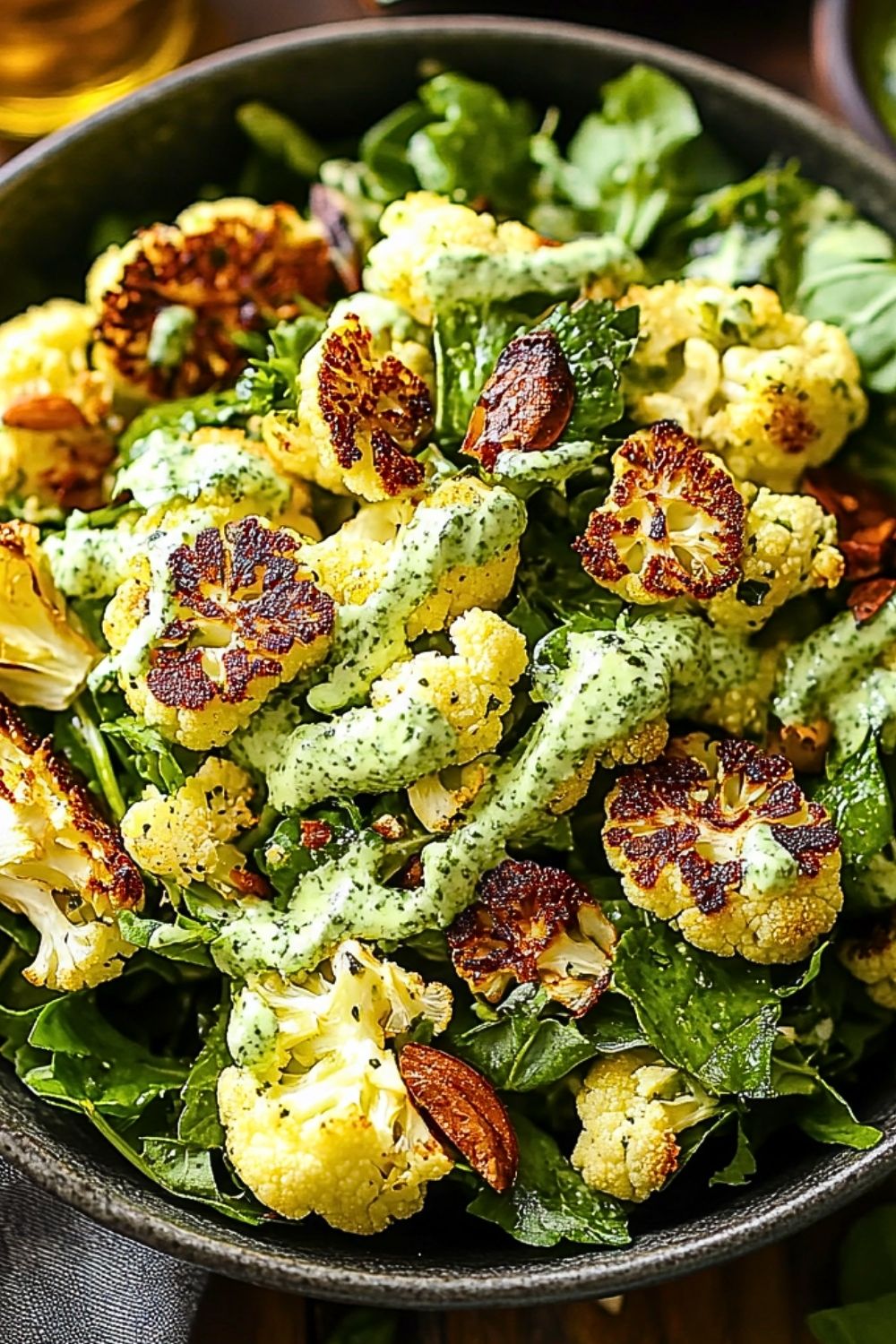 Roasted Cauliflower Green Goddess Salad - Ava Chef Life