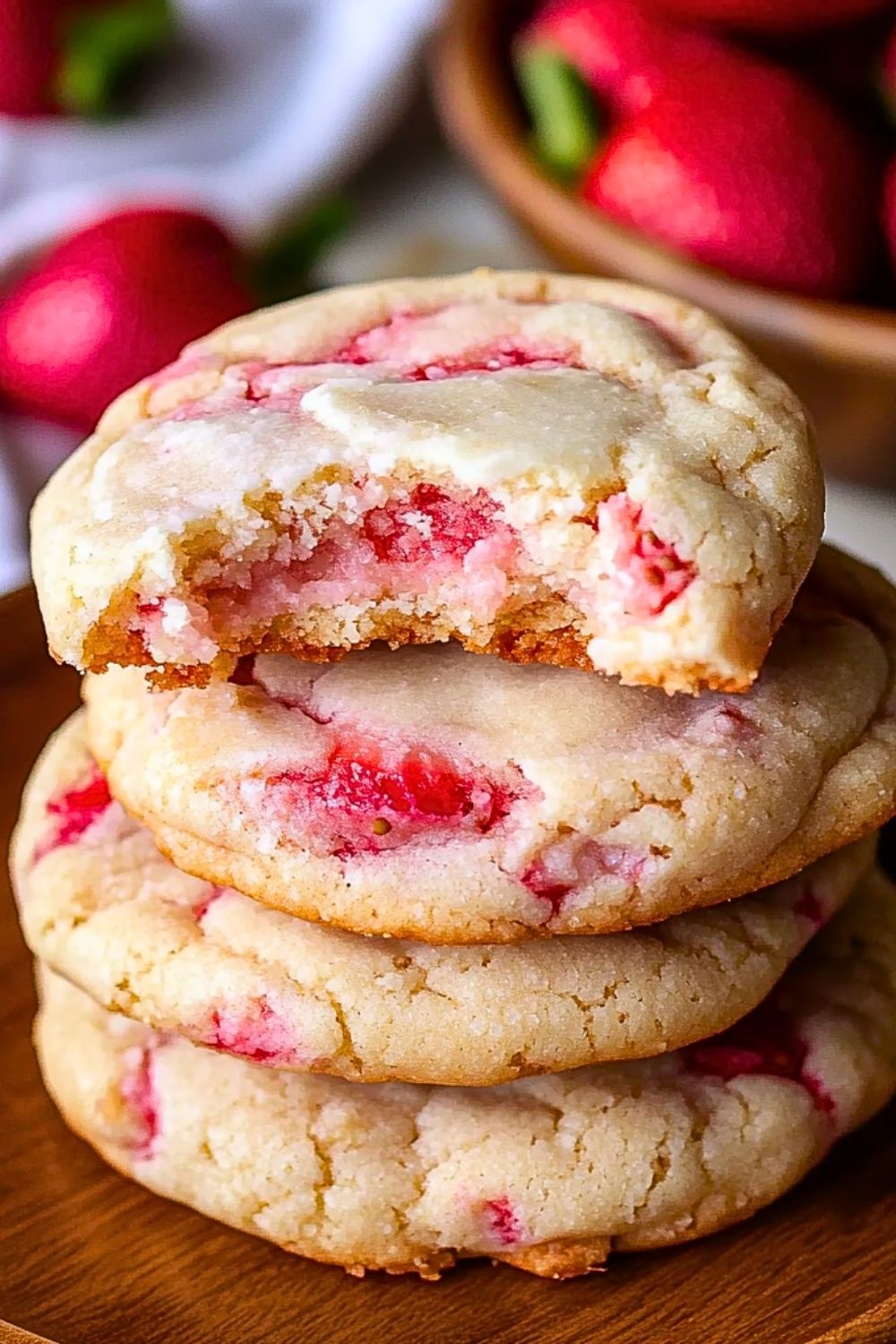 Strawberry Cheesecake Cookies - Ava Chef Life