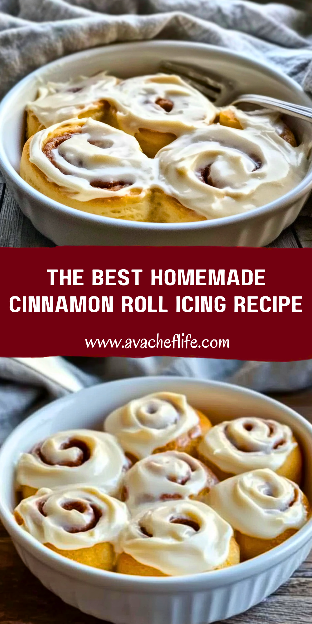 The Best Homemade Cinnamon Roll Icing Recipe - Ava Chef Life