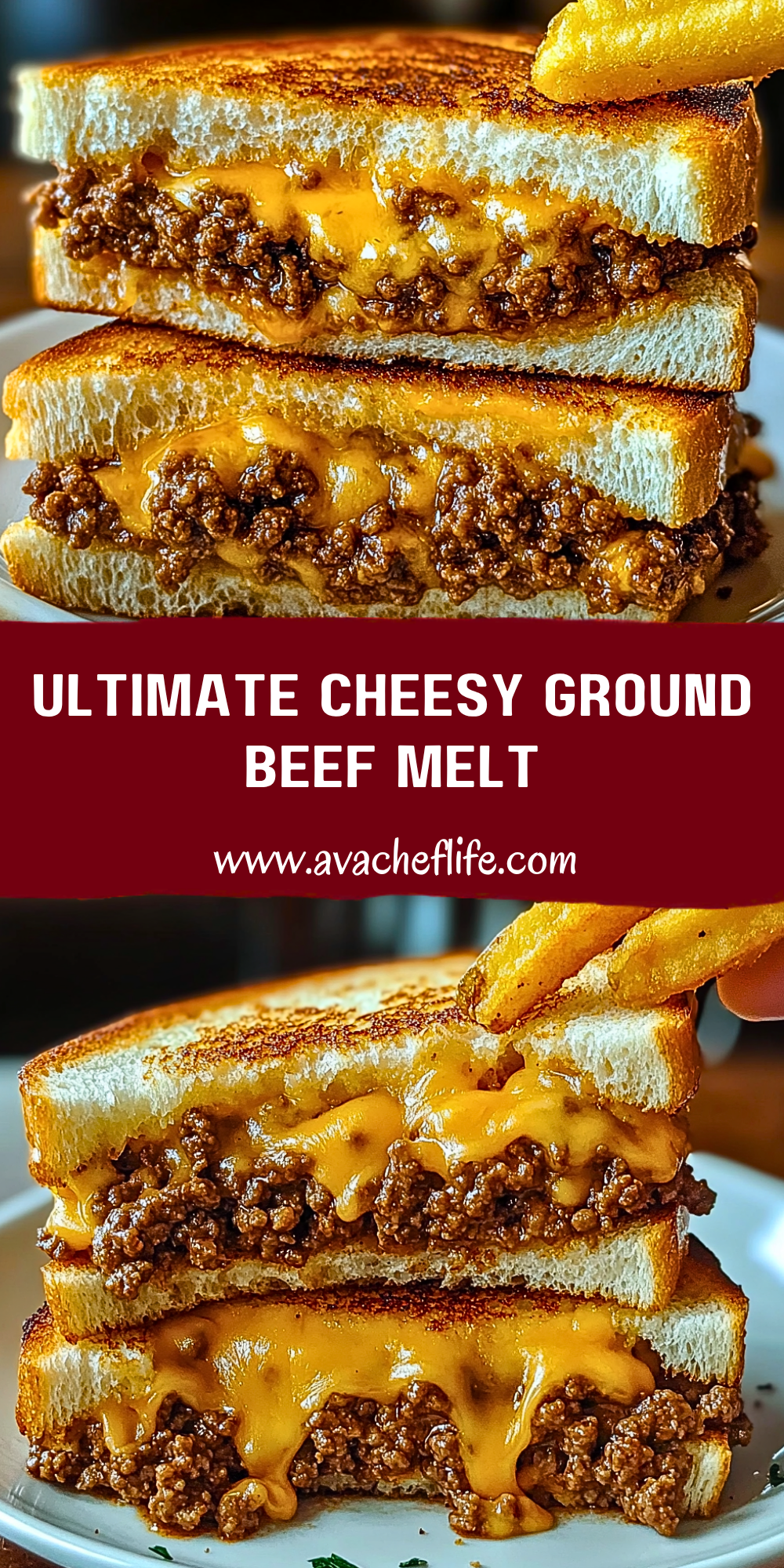 The Ultimate Cheesy Ground Beef Melt - Ava Chef Life
