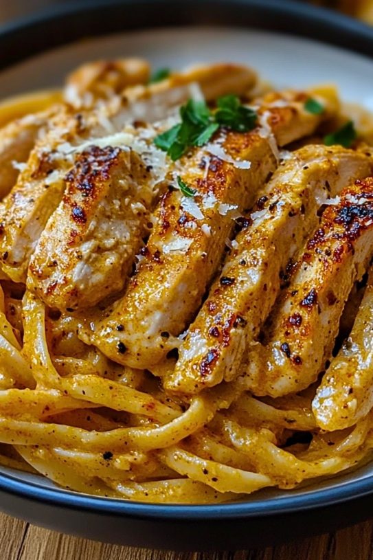 Creamy One Pot Cajun Chicken Linguine with Garlic Parmesan Sauce - Ava ...