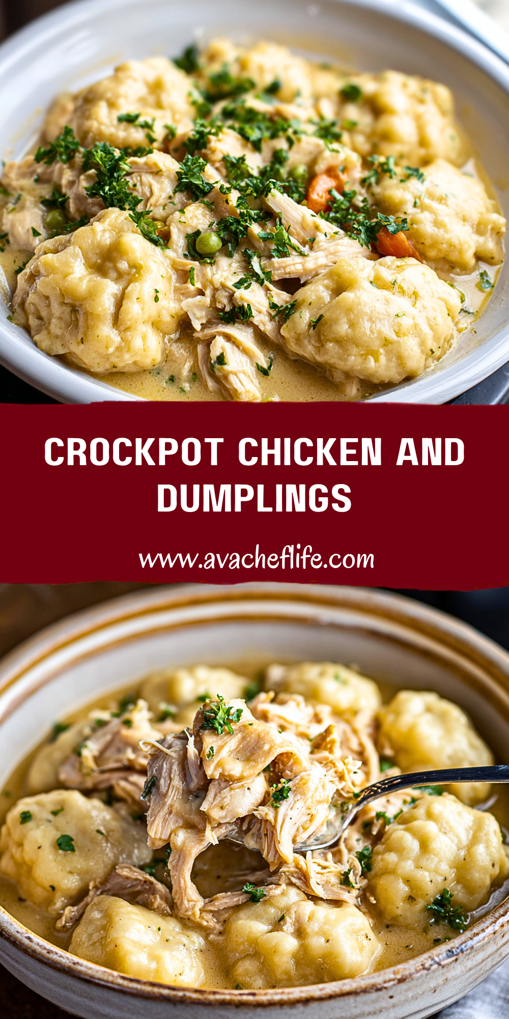 Crockpot Chicken and Dumplings - Ava Chef Life