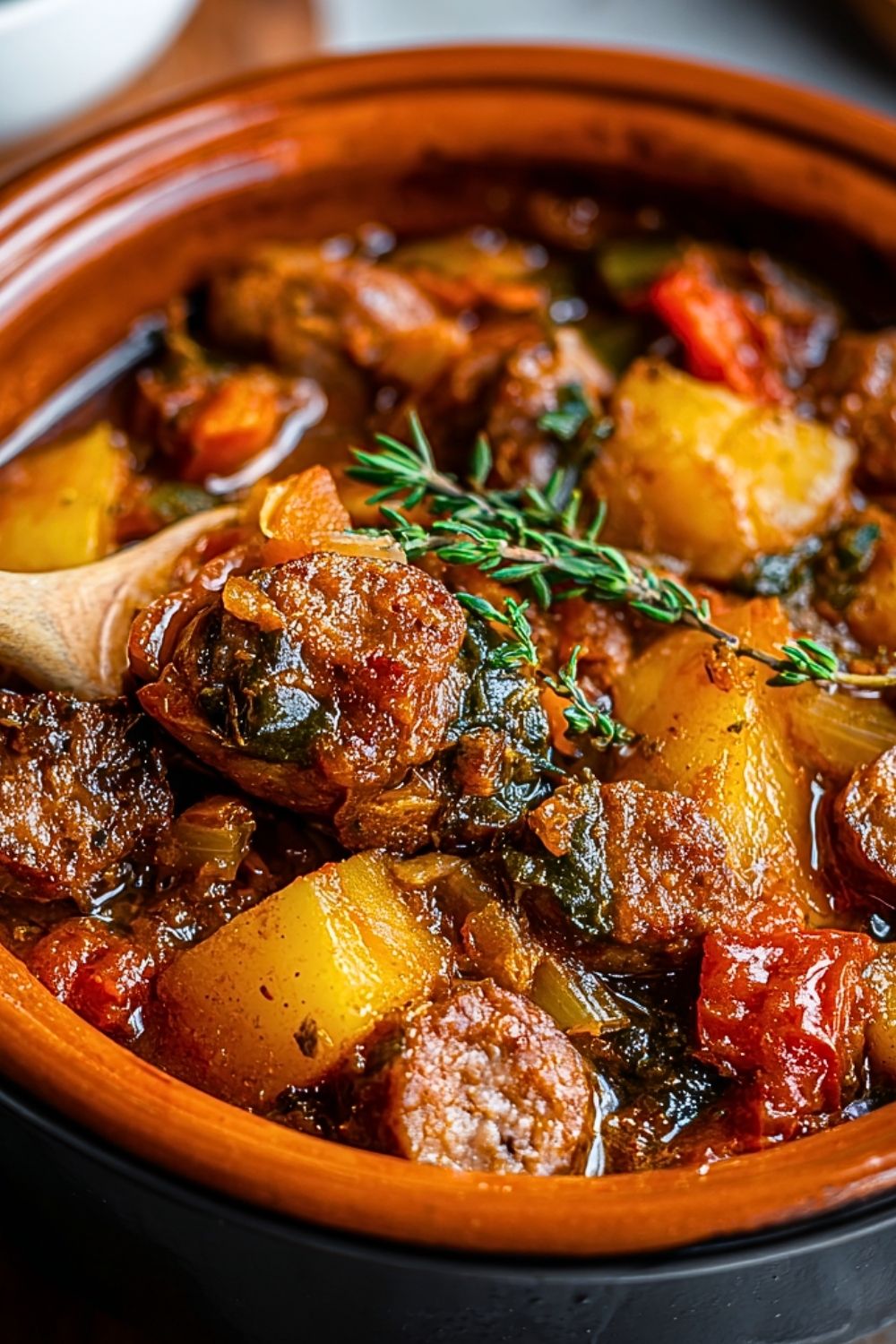 Crockpot Sausage Casserole - Ava Chef Life