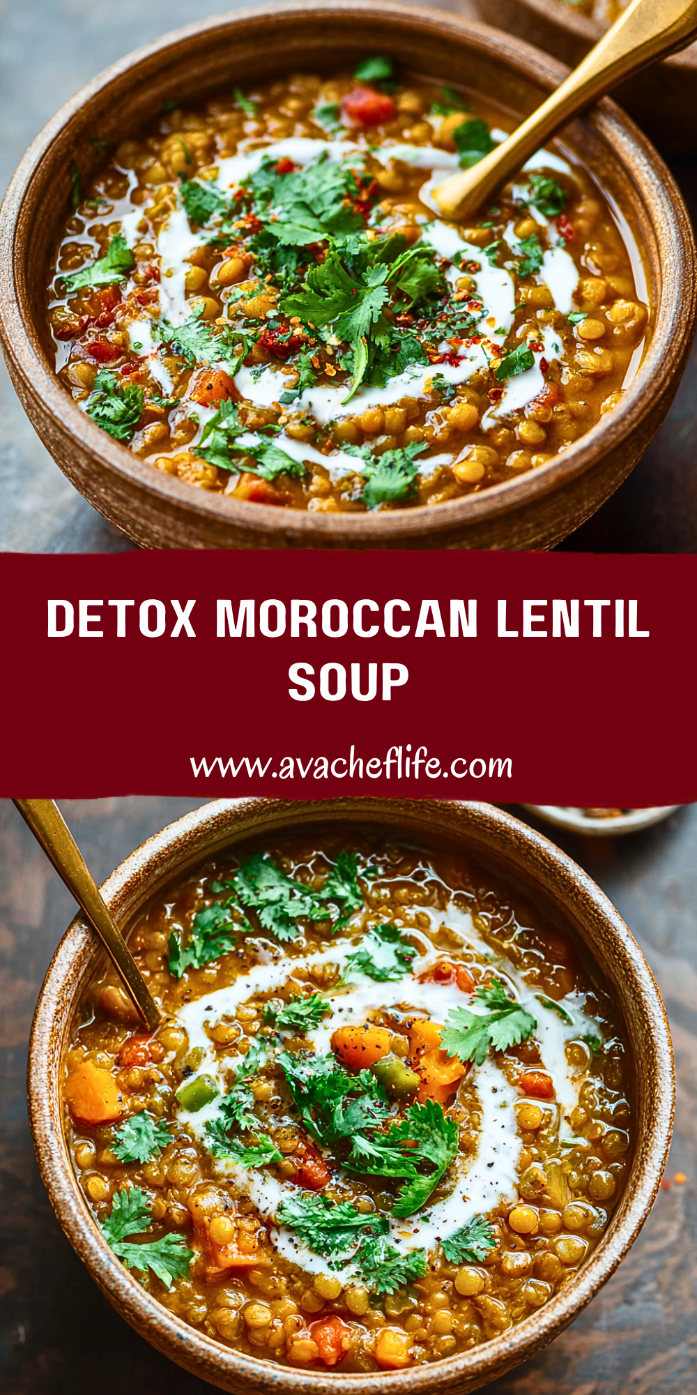 Detox Moroccan Lentil Soup - Ava Chef Life