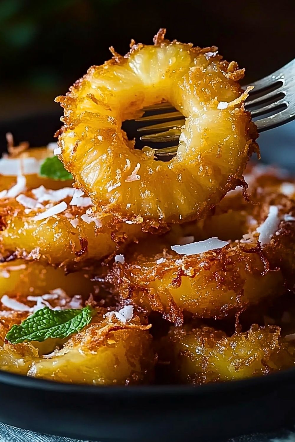 Fried Pineapple with Coconut Crust - Ava Chef Life