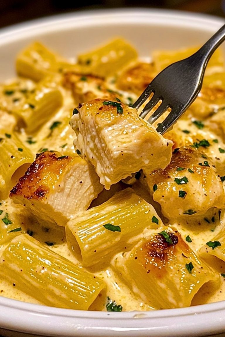 Garlic Butter Chicken Rigatoni in Creamy Parmesan Sauce - Ava Chef Life