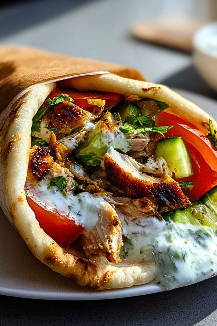 Greek Chicken Gyros - Ava Chef Life