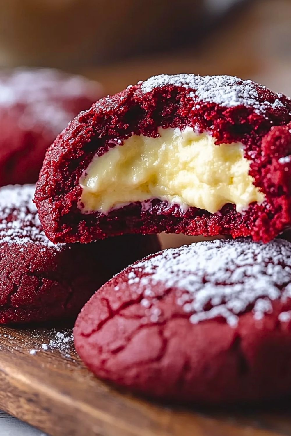Red Velvet Cheesecake Stuffed Cookies - Ava Chef Life