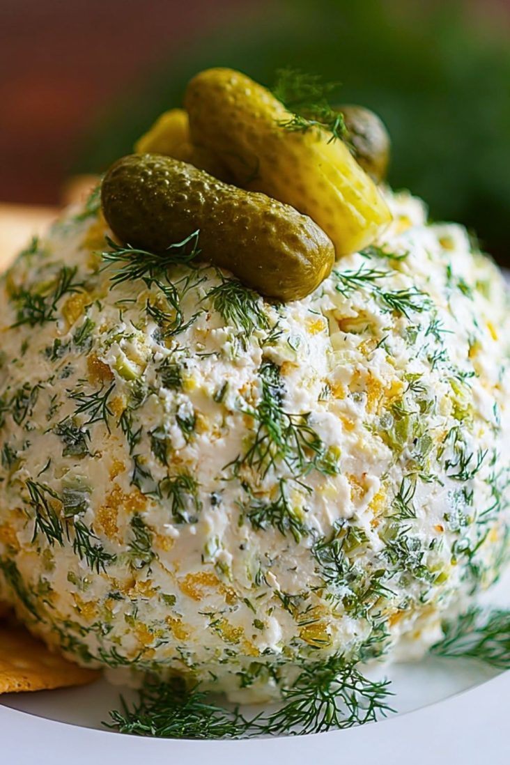 Creamy Dill Pickle Cheese Ball - Ava Chef Life