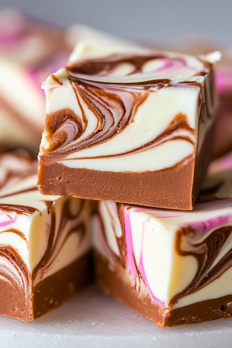 Easy Marshmallow Swirl Fudge - Ava Chef Life