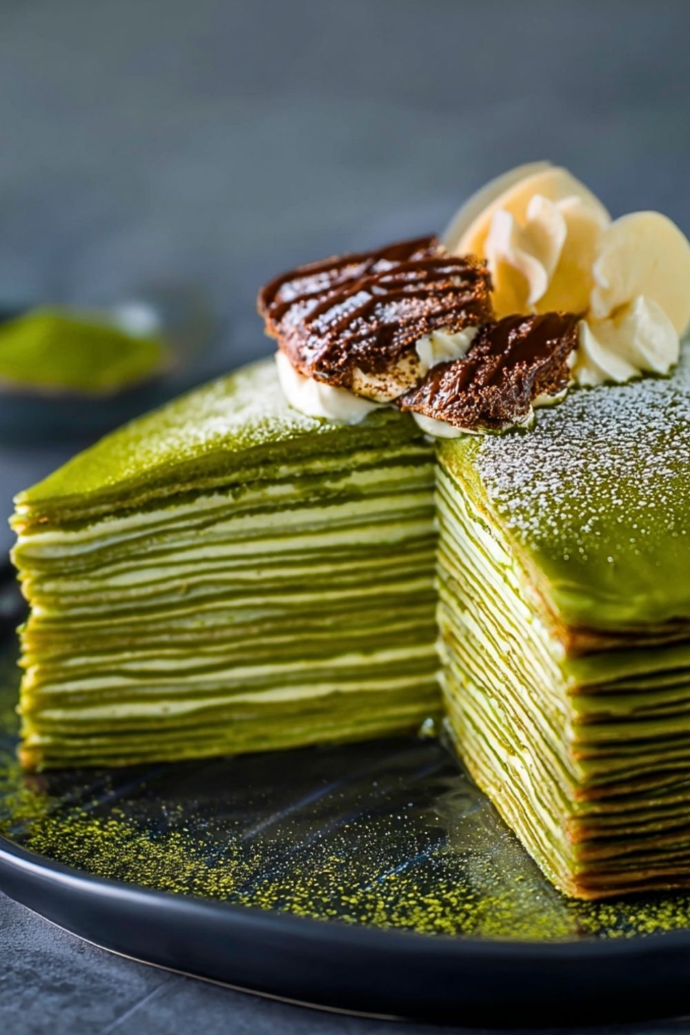 Matcha Crepe Cake - Ava Chef Life