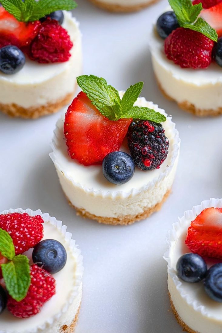 No Bake Mini Cheesecakes - Ava Chef Life