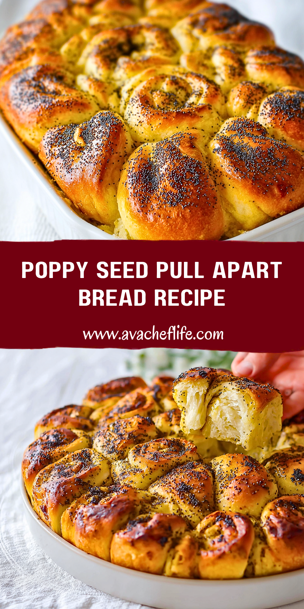 Poppy Seed Pull Apart Bread Recipe - Ava Chef Life