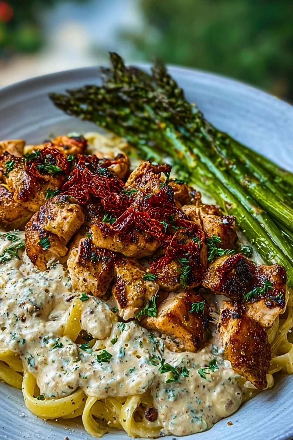 Ultimate Greek Chili Chicken Alfredo Recipe with Smoked Feta Cream ...