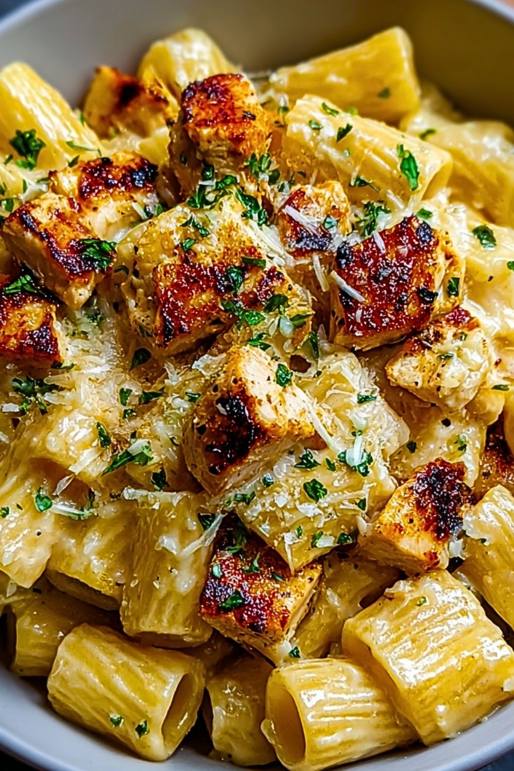Creamy Garlic Butter Chicken Rigatoni Recipe - Ava Chef Life