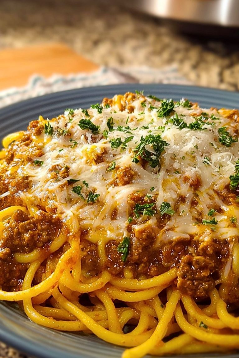Creamy Velveeta Spaghetti with Italian Beef Marinara - Ava Chef Life