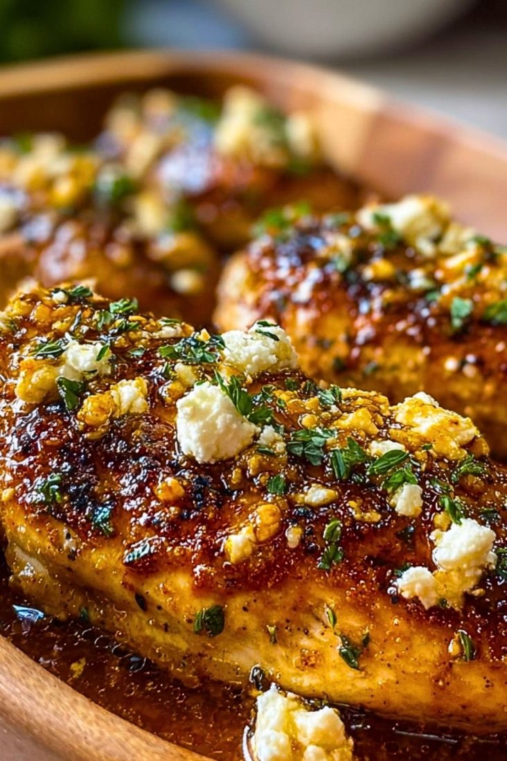 Hot Honey Infused Feta Chicken - Ava Chef Life