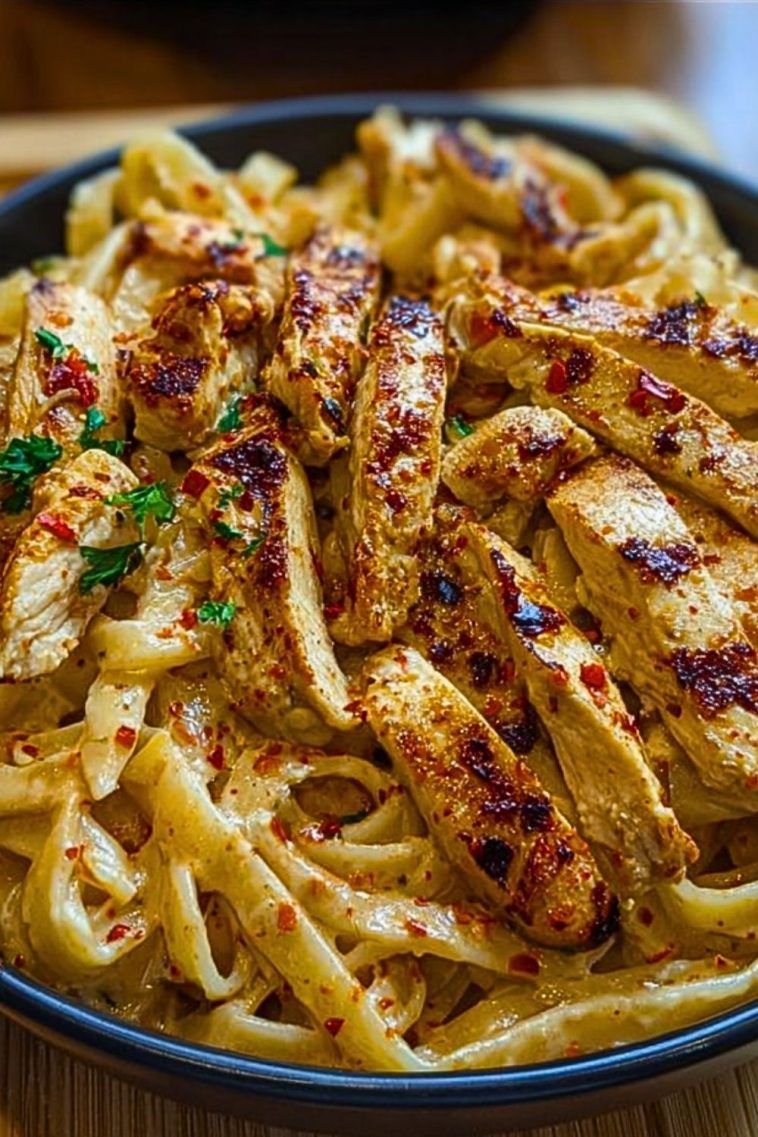 One-Pot Spicy Chicken Linguine in Creamy Sauce - Ava Chef Life