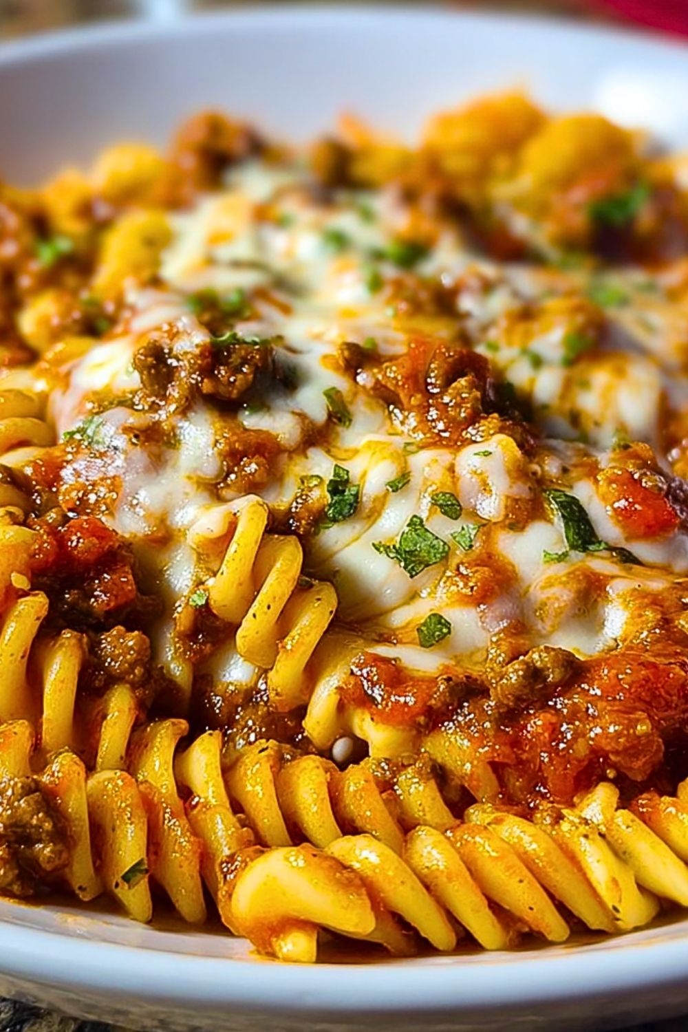 Cheesy Velveeta Rotini with Italian Beef Marinara - Ava Chef Life
