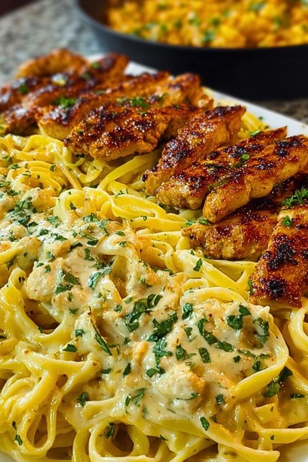Velveeta Chicken Linguine with Mozzarella Garlic Sauce - Ava Chef Life