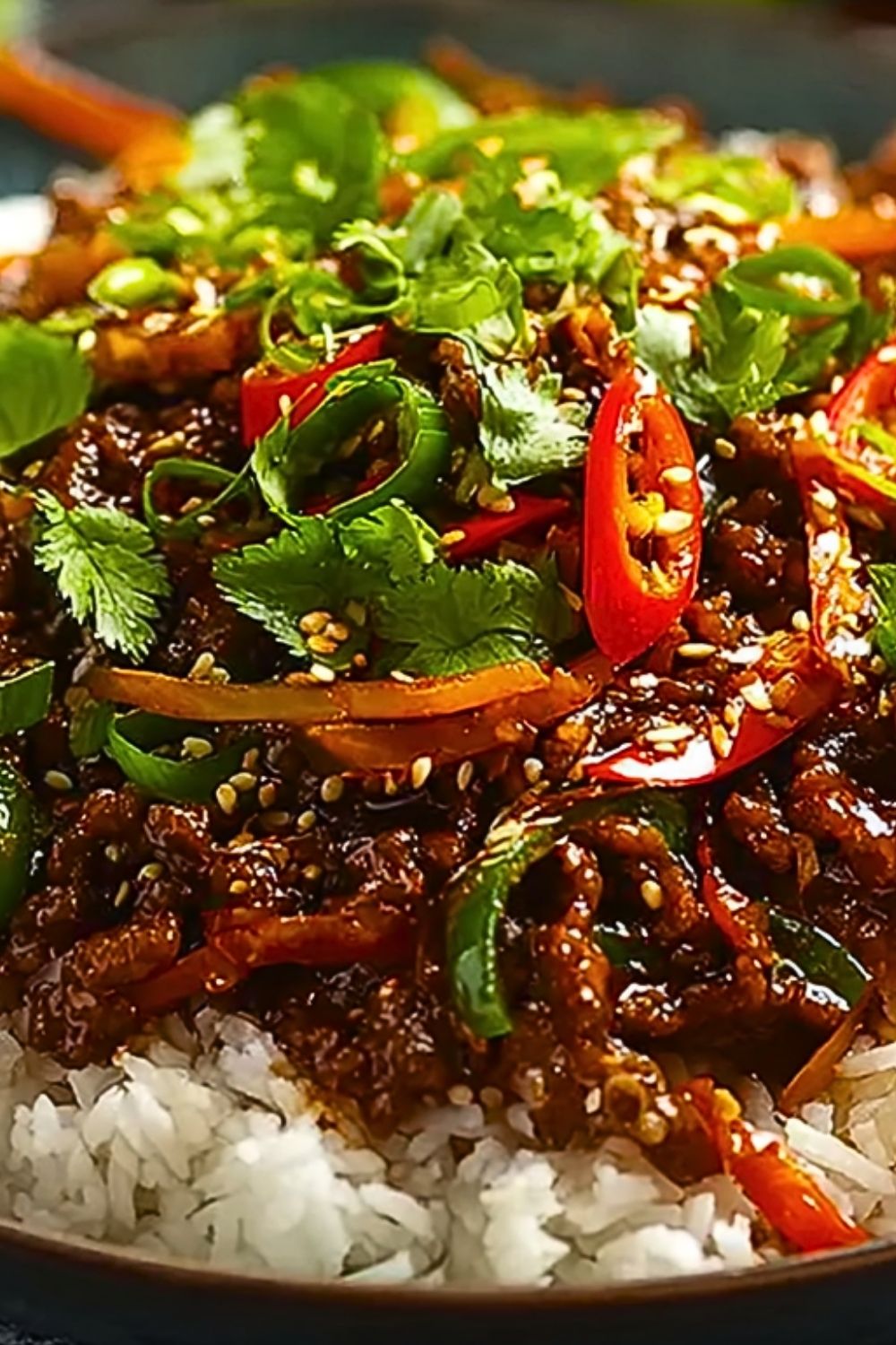 Crispy Chilli Beef Rice - Ava Chef Life