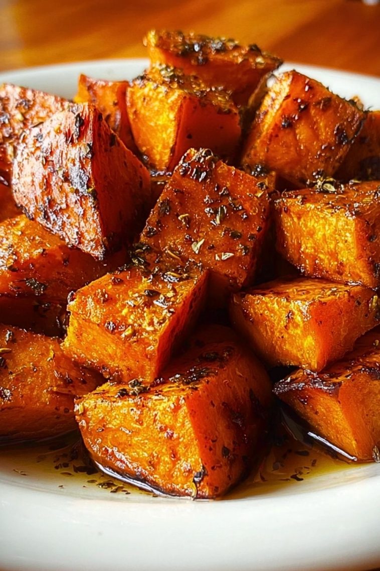 Cinnamon Maple Roasted Sweet Potatoes - Ava Chef Life