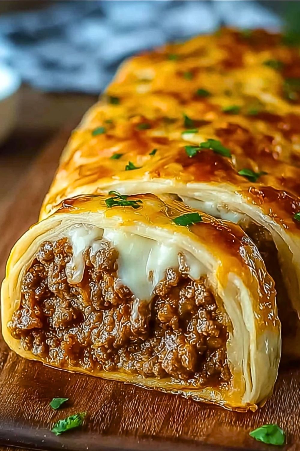 Ultimate Cheesy Ground Beef Roll - Ava Chef Life