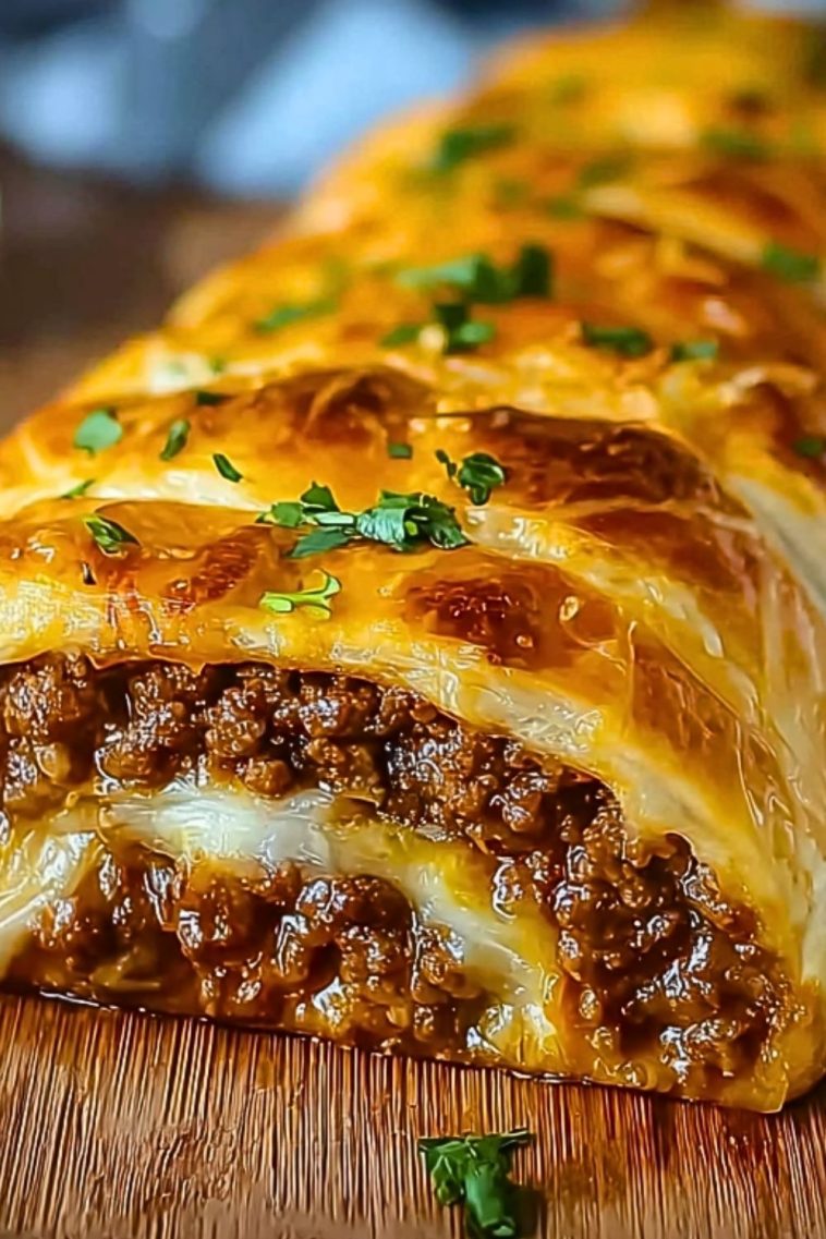 Ultimate Cheesy Ground Beef Roll - Ava Chef Life