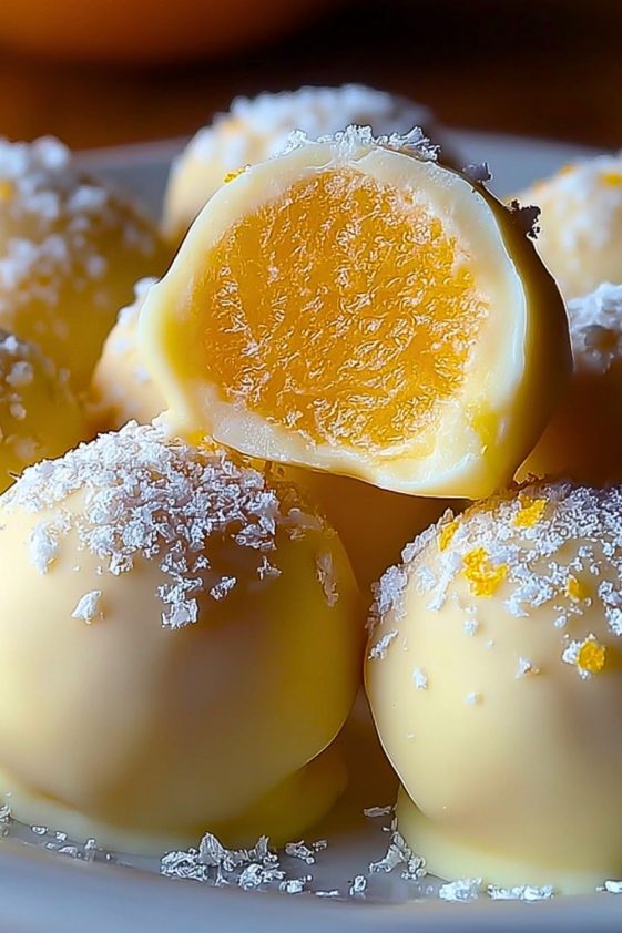 White Chocolate Orange Creamsicle Truffles - Ava Chef Life