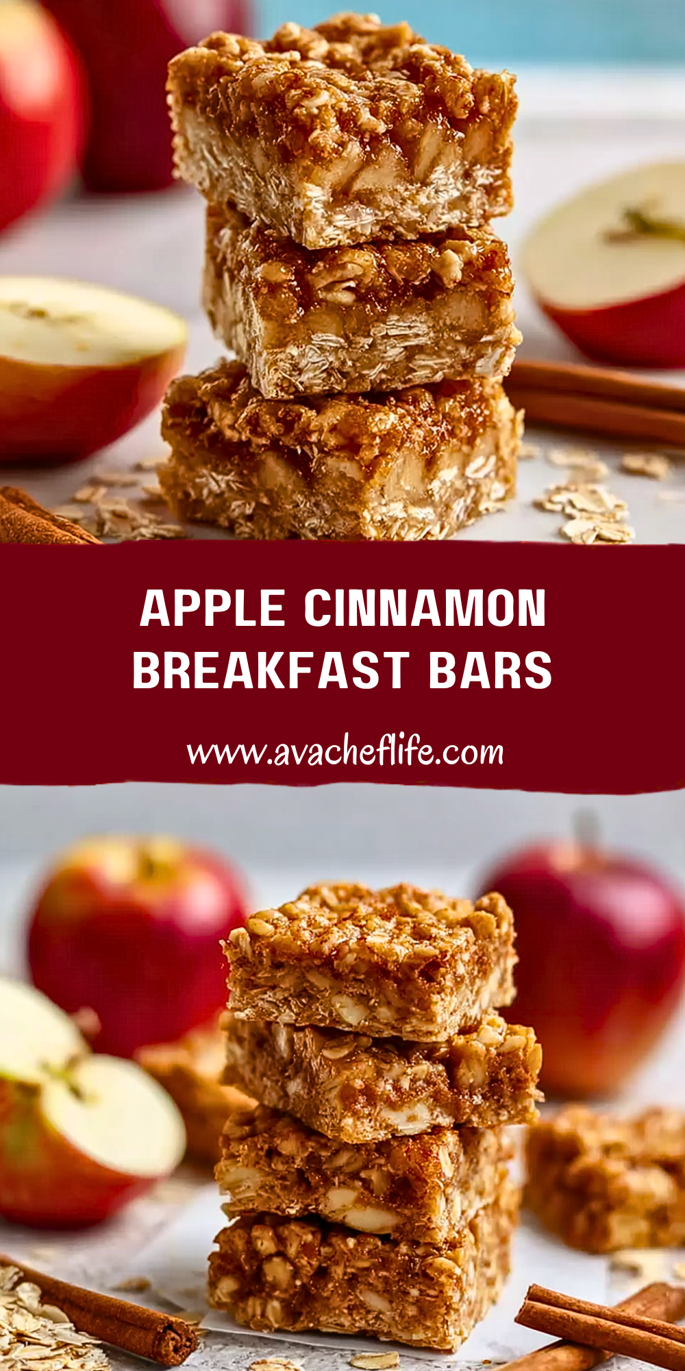 Apple Cinnamon Breakfast Bars - Ava Chef Life
