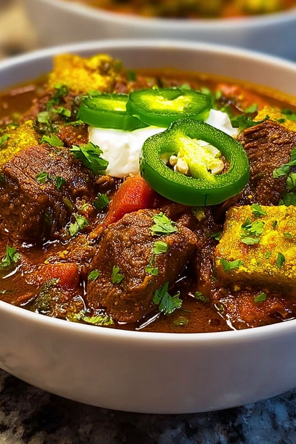 Crockpot Jalapeño Popper Beef Stew - Ava Chef Life