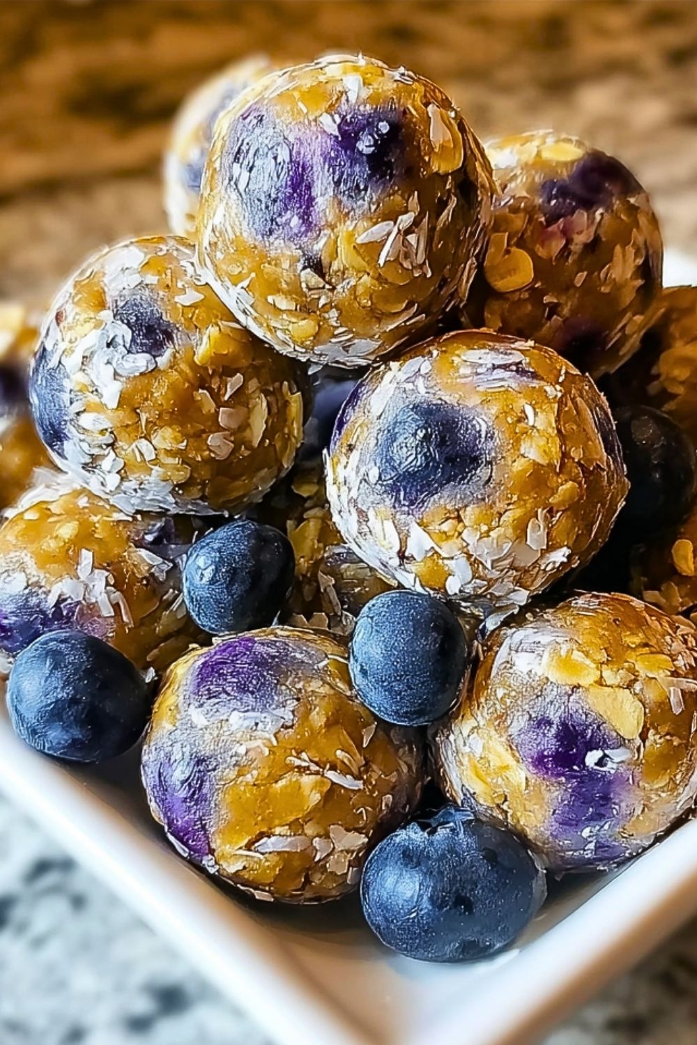 No-Bake Lemon Blueberry Protein Bites - Ava Chef Life
